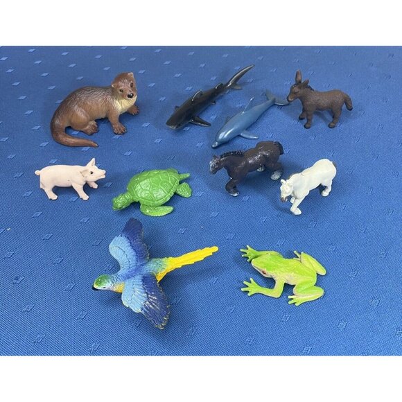 Toys | Safari Ltd Animals Lot Of 1 Bird Horse Donkey Frog Turtle ...
